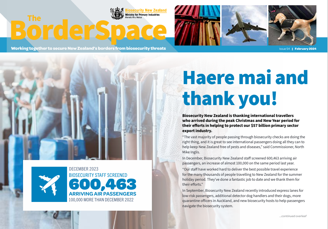 NEW Border Space Newsletter - February 2024 – SPS Biota