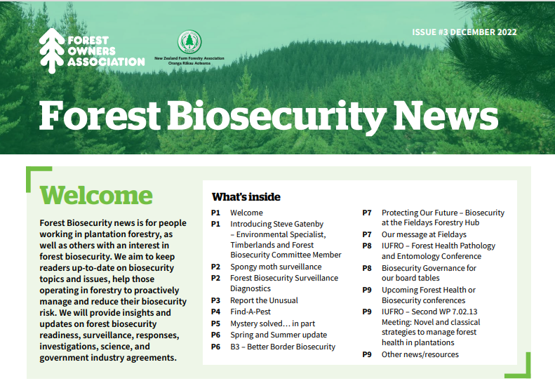 New Forest Biosecurity Newsletter – SPS Biota